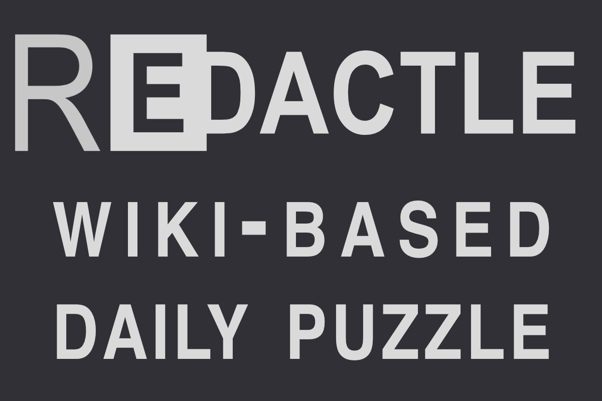 Redactle Extended - A daily puzzle game